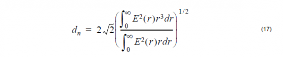 Mode Field Diameter and Mode Area Definitions