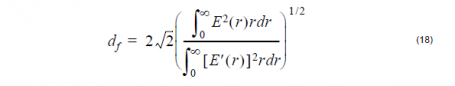 Mode Field Diameter and Mode Area Definitions