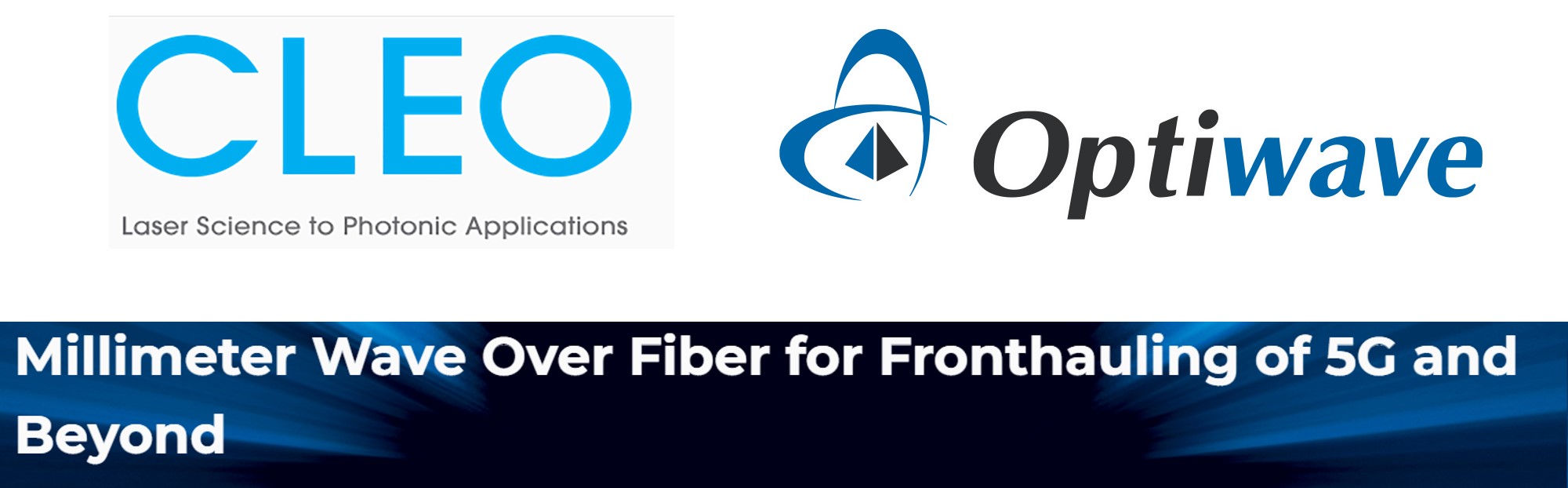 Join us at CLEO 2021 - Optiwave